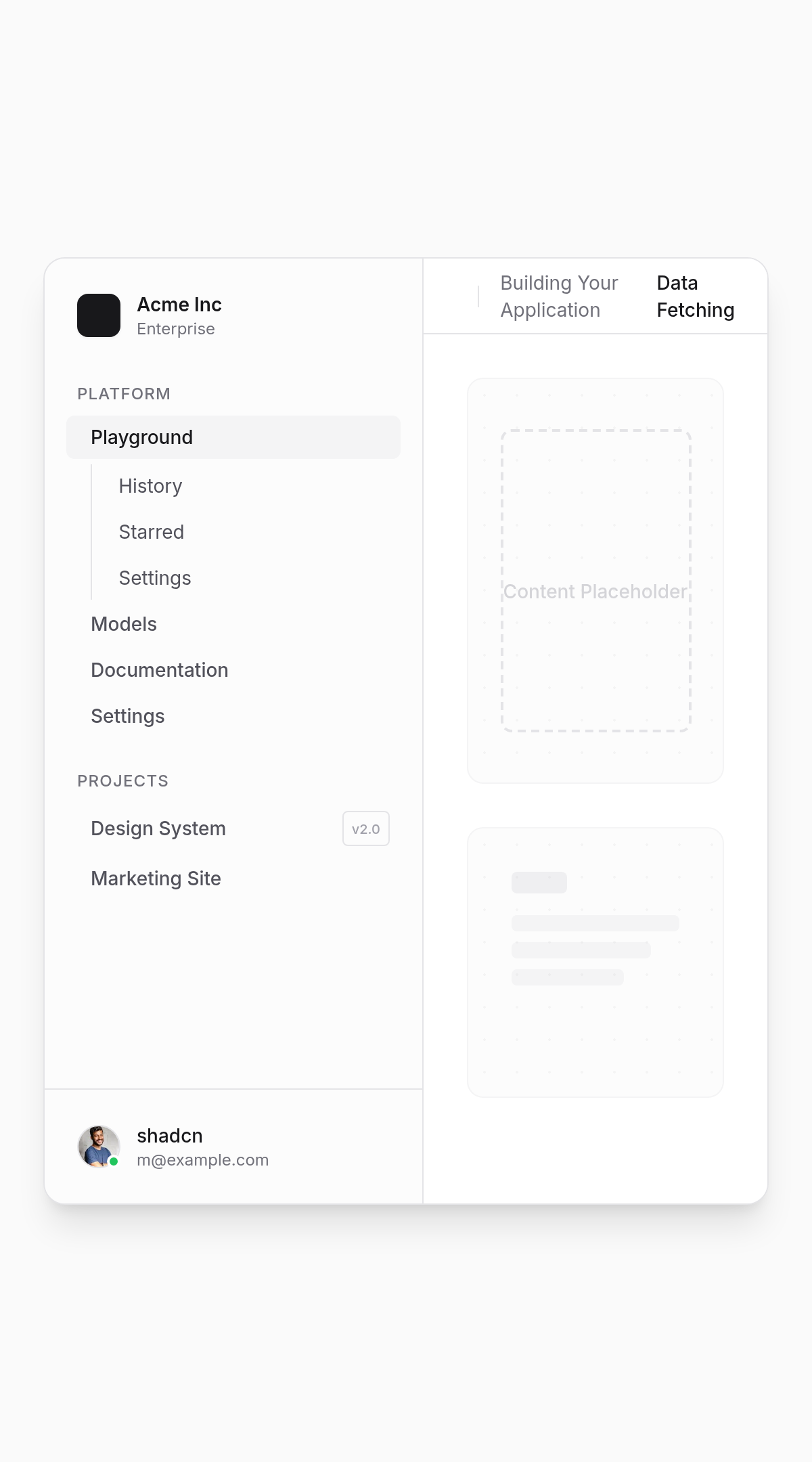 Sidebar - UI Component Template | Komposo
